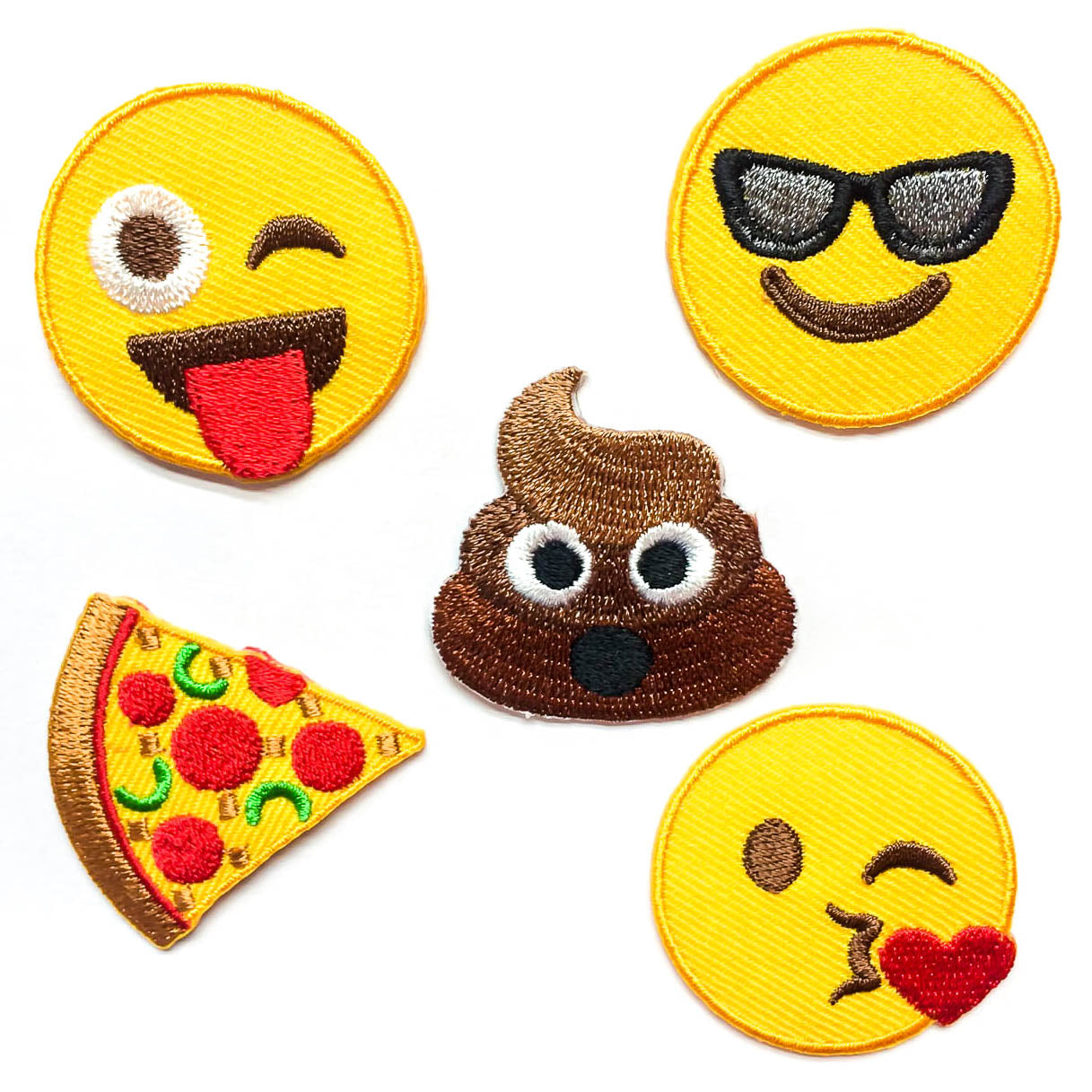 Original EMOJI Patches (Set of 5) – Tattoo it - Patches & Pins